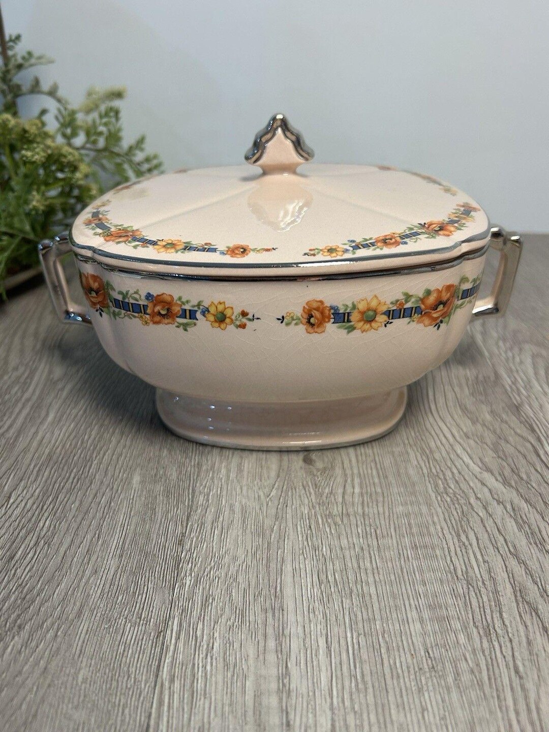 Vintage Royal Beige Ware Covered Dish Tureen Pink "delyte" Floral - Etsy