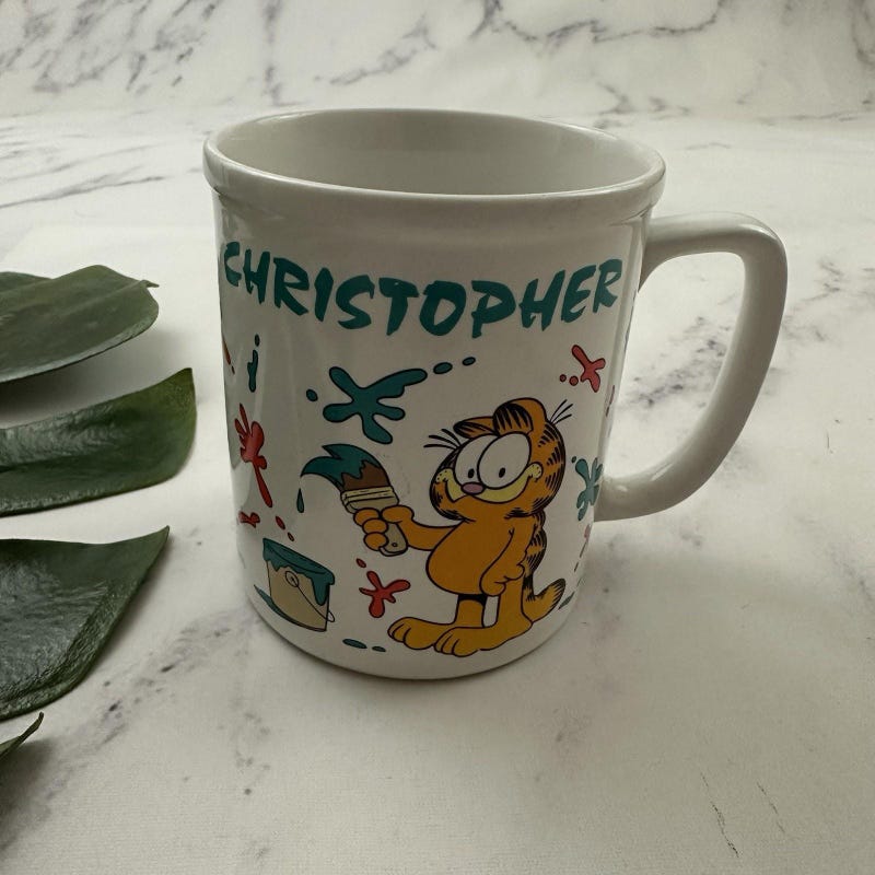 1980's Garfield Mugs - Etsy