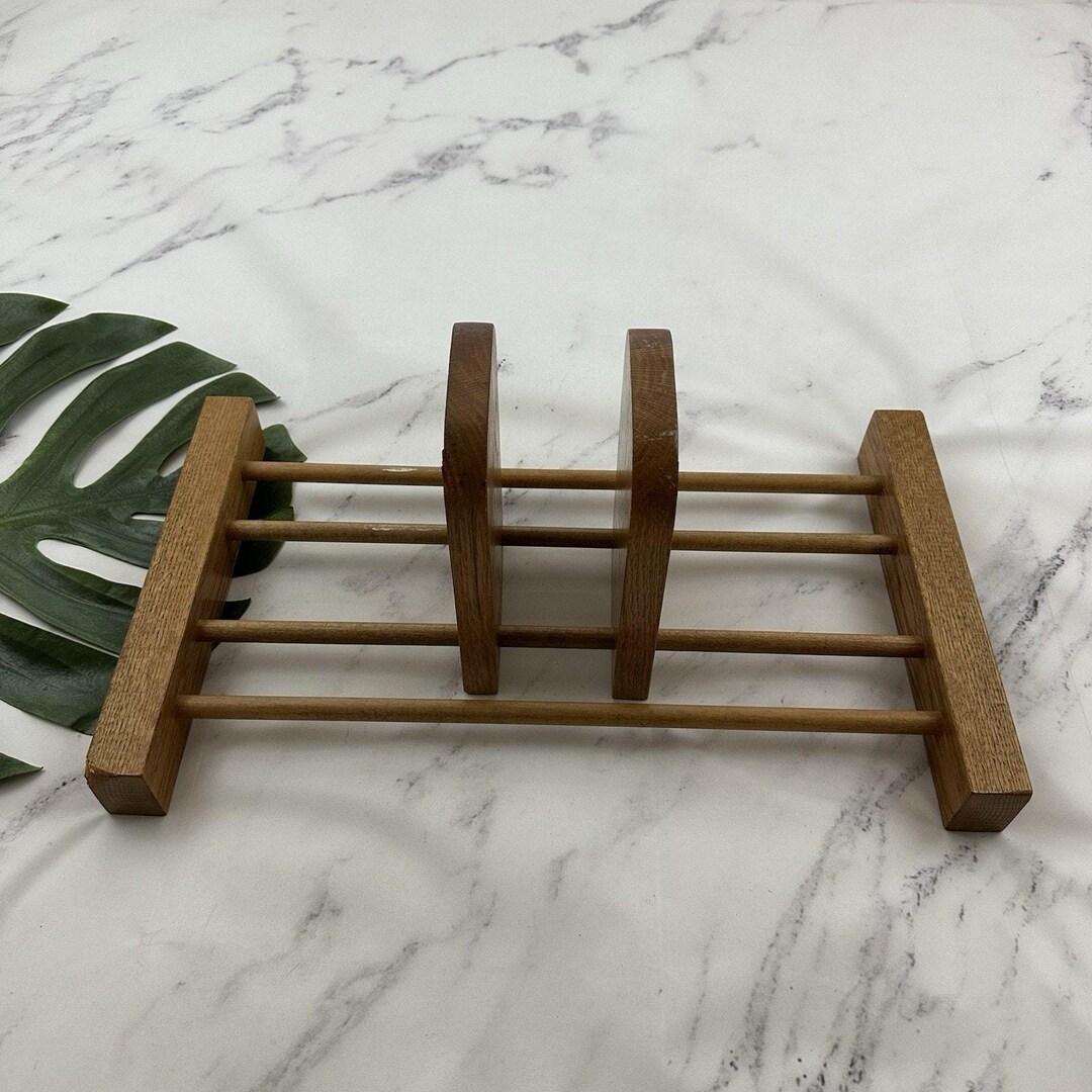 Vintage Solid Wood Sliding Book Rack Shelf Display Bookends Decor - Etsy