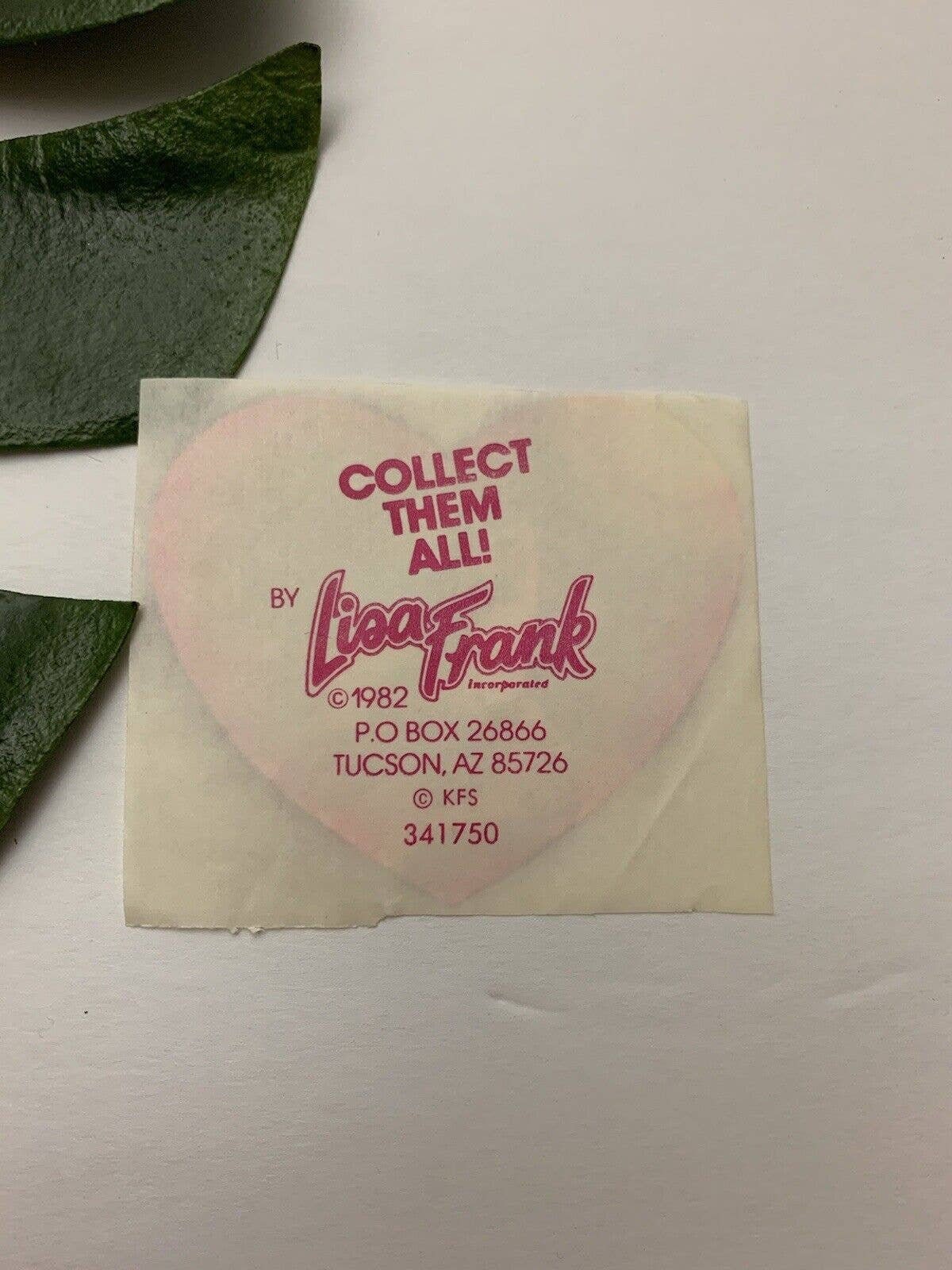 Lisa Frank Vintage Betty Boop Sticker 80s Heart Shaped Unicorn Rainbow ...