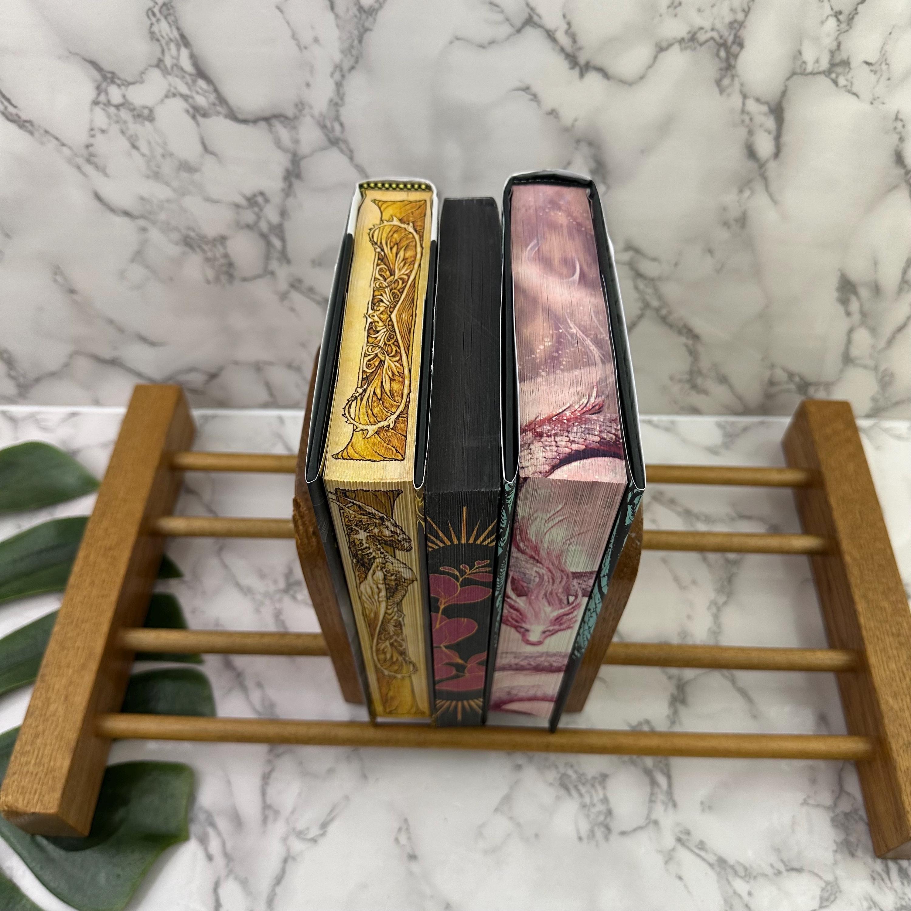 Vintage Solid Wood Sliding Book Rack Shelf Display Bookends Decor - Etsy
