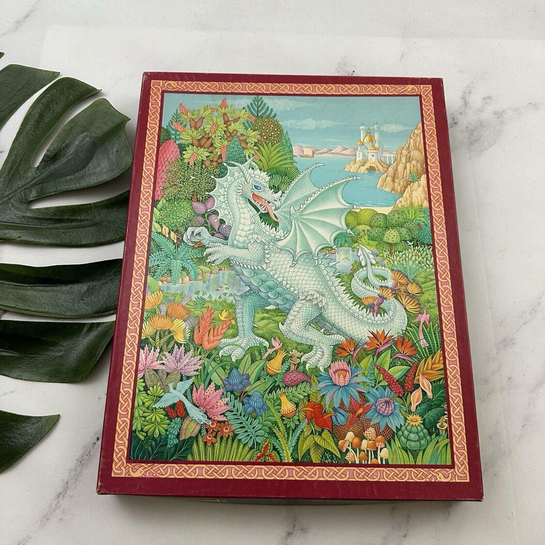 Springbok Vintage the Land of the Dragons Jigsaw Puzzle 500 Piece Green ...