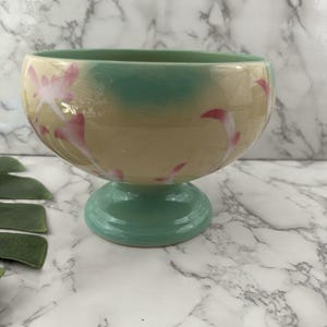 Tepco Vintage Scorpion Tiki Punch Bowl Jellyfish Fish Pink Green Sea ...