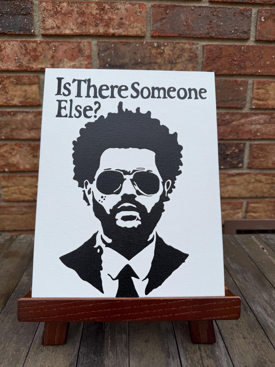 The Weeknd Canvas Panel Portrait 7x9 - Minimalist Black & White Art ...