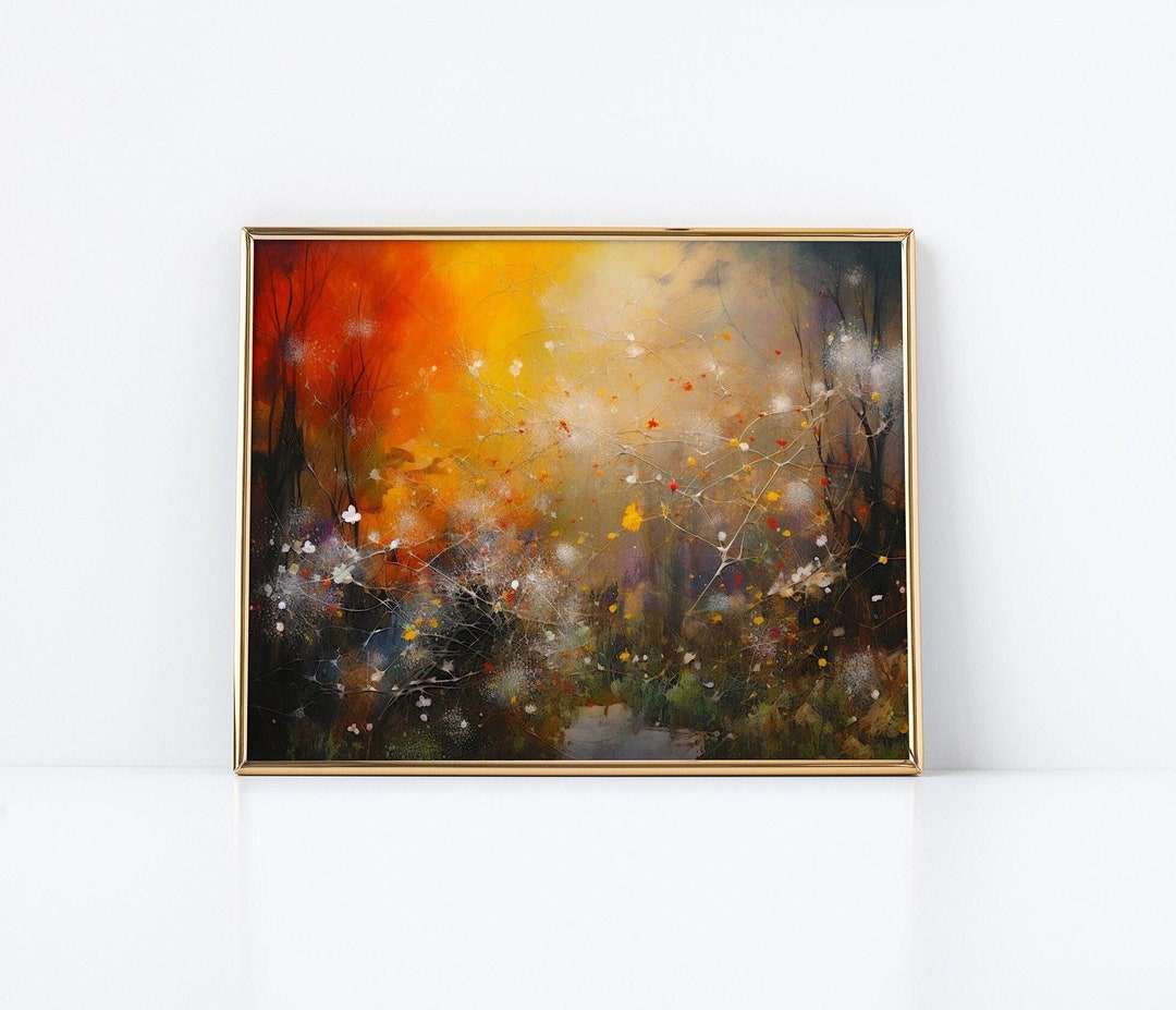 Metropolis Meets Nature Abstract Floral Painting Khmer Art Inspired ...