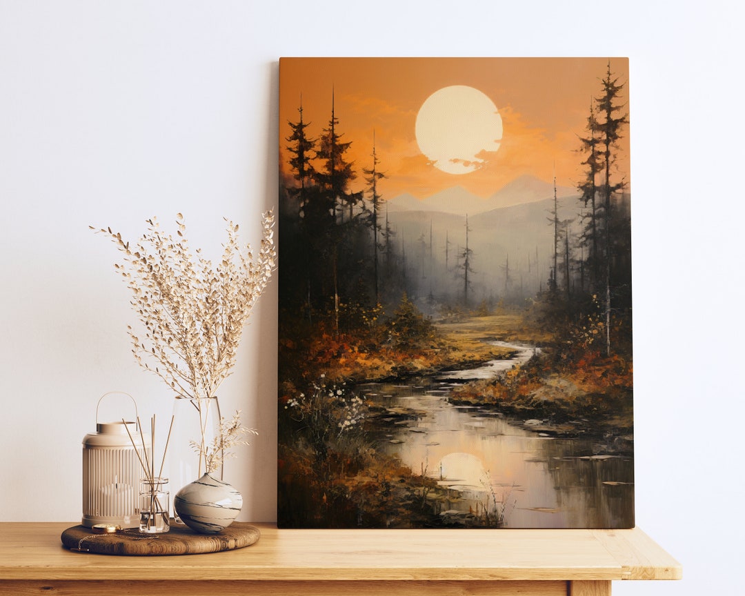 Scène Naturelle Animée, Moments Calmes, Jaune Et Marron, Toile De Fond ...