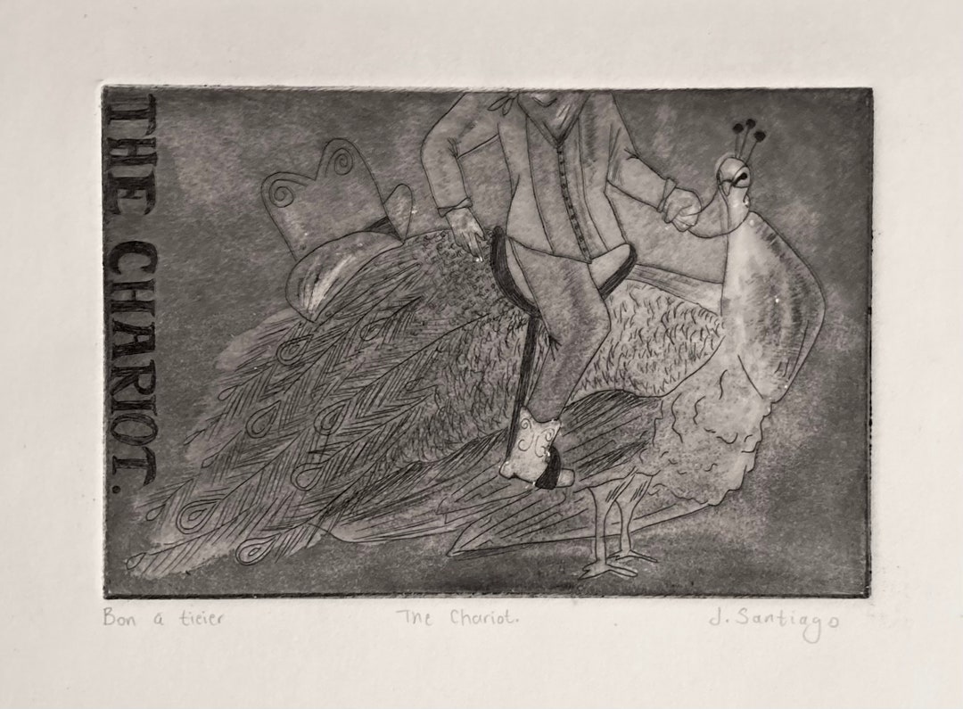 Chariot Tarot Print - Etsy