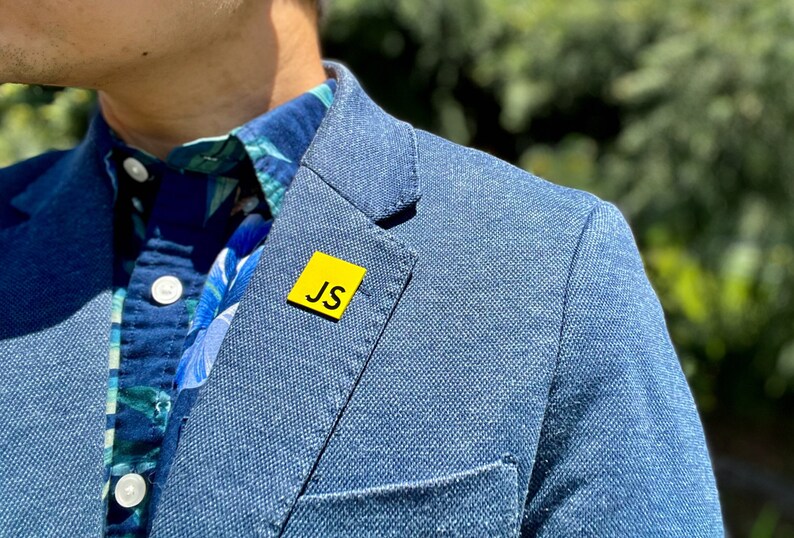 1" Javascript Logo Enamel Pin - Etsy