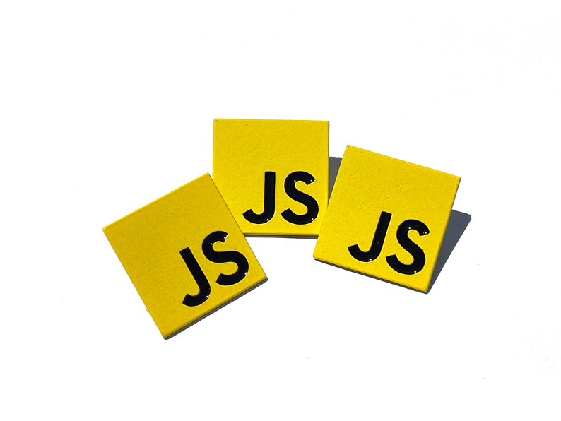 1" Javascript Logo Enamel Pin - Etsy