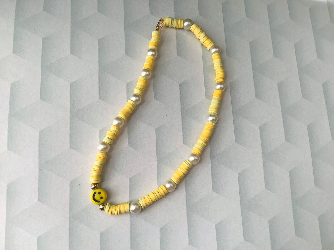 Smiley Necklace - Etsy