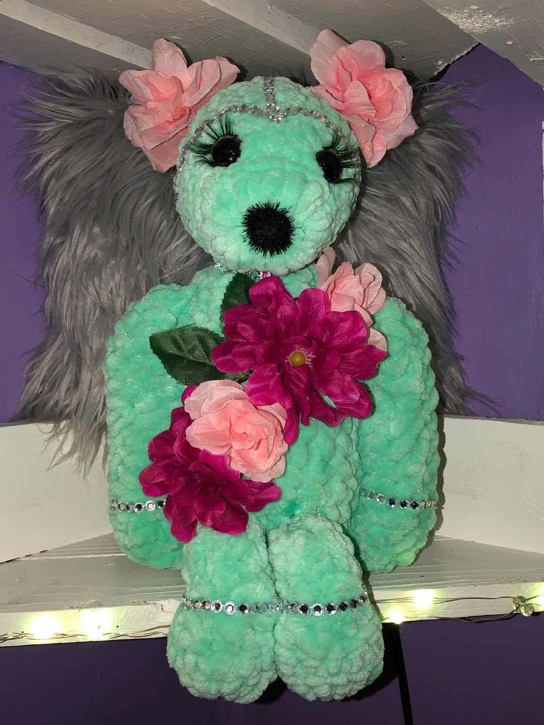 Mint Green Fairy Teddy Bear Shelf Sitter - Etsy