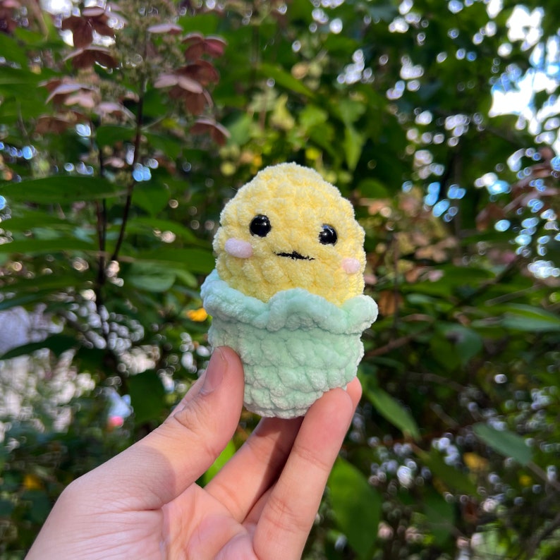 Corn Crochet Plushie Handmade Crochet Corn Plush, Amigurumi, Stuffed ...