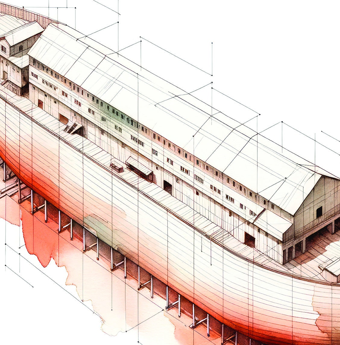 Noah's Ark Blueprint, Landscape, Digital Download, Spiritual Bible ...