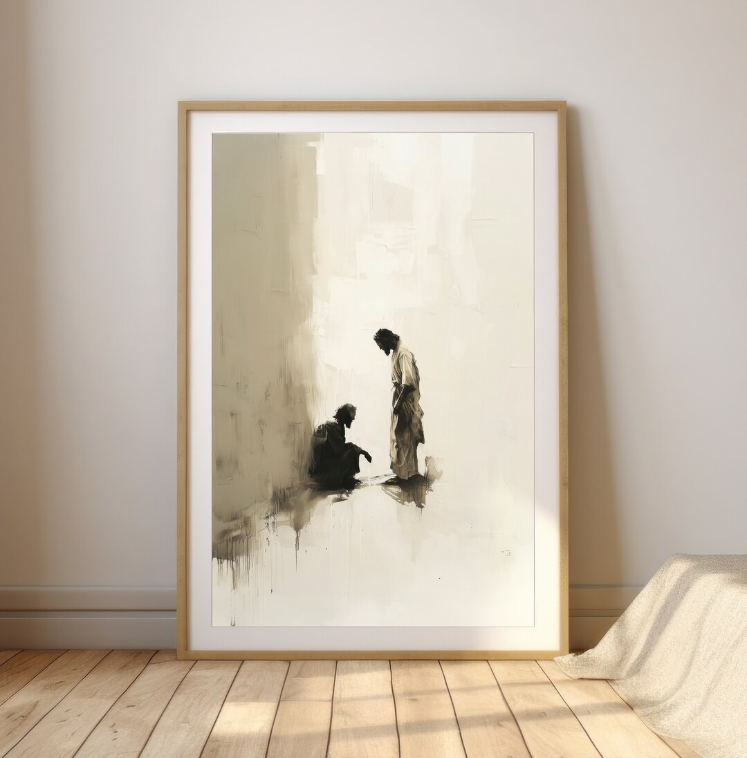 The Parable of the Good Samaritan Watercolor Minimalist Art ...