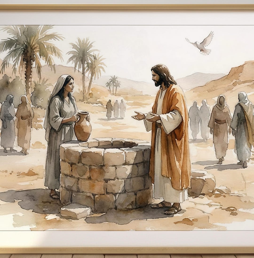 Jesus and the Woman at the Well – Samaritan Woman, Living Water ...