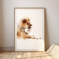 Lion and Lamb - Etsy