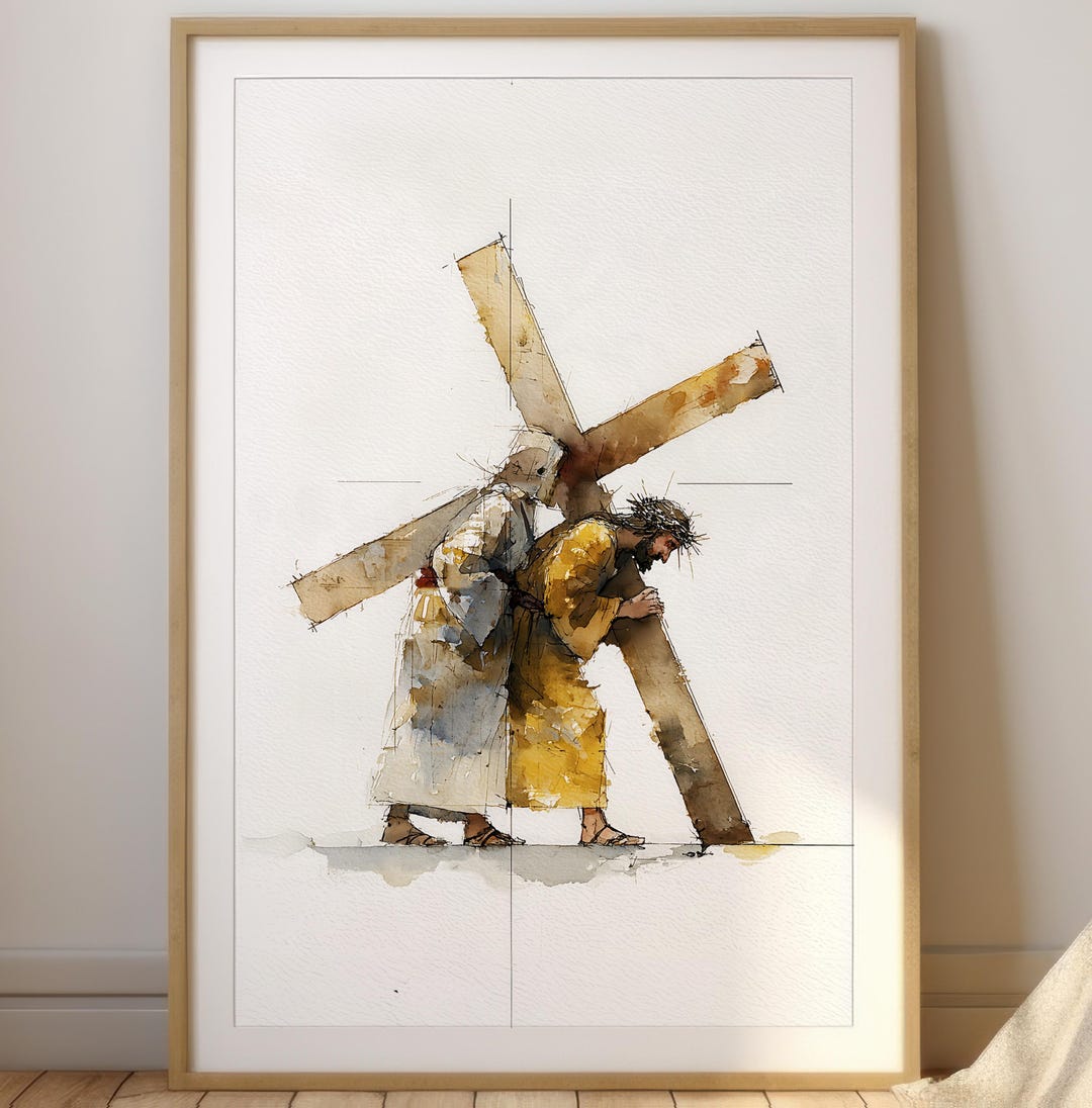Station V – Simon Helps Jesus Carry the Cross – Modern Stations of the ...
