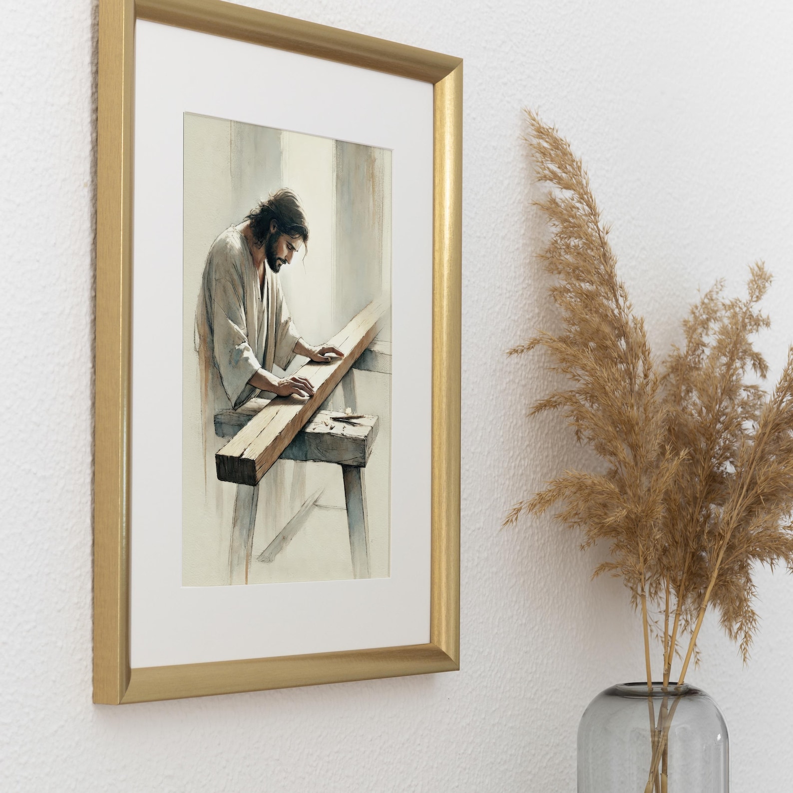 Jesus the Carpenter Print | Christian Wall Art | Biblical Home Decor ...