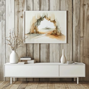 Easter Three Crosses, Landscape, Digital Print, Jesus Wall Art ...