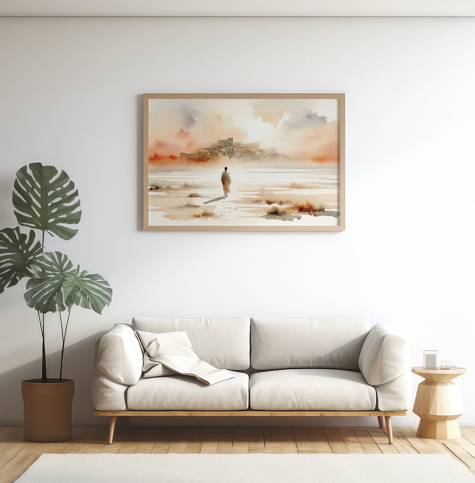 Parable of the Prodigal Son, Landscape Digital Print, Watercolor Jesus ...