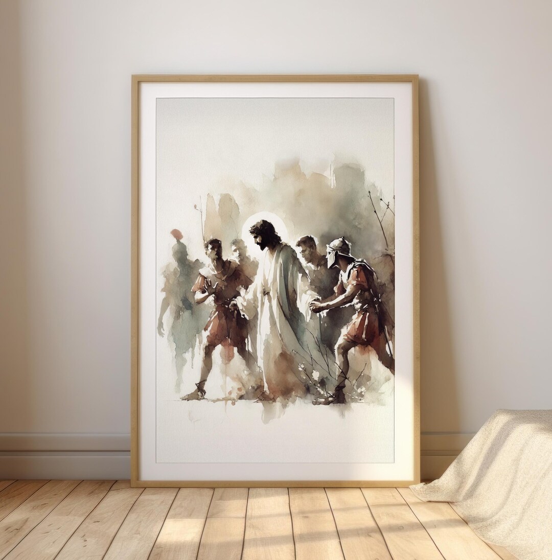 Stations of the Cross: Jesus is Arrested | Christian Wall Art ...