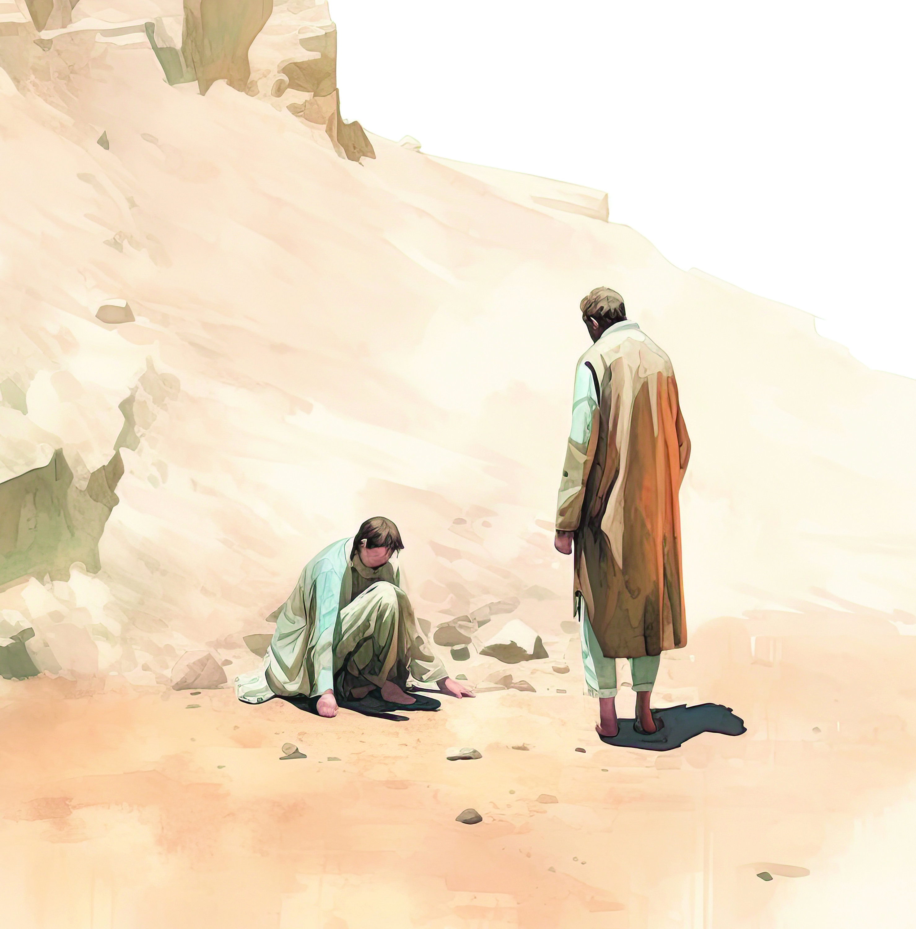 The Good Samaritan, Digital Print, Sketches, Jesus Art, Bible Wall Art ...