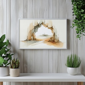 Easter Three Crosses, Landscape, Digital Print, Jesus Wall Art ...