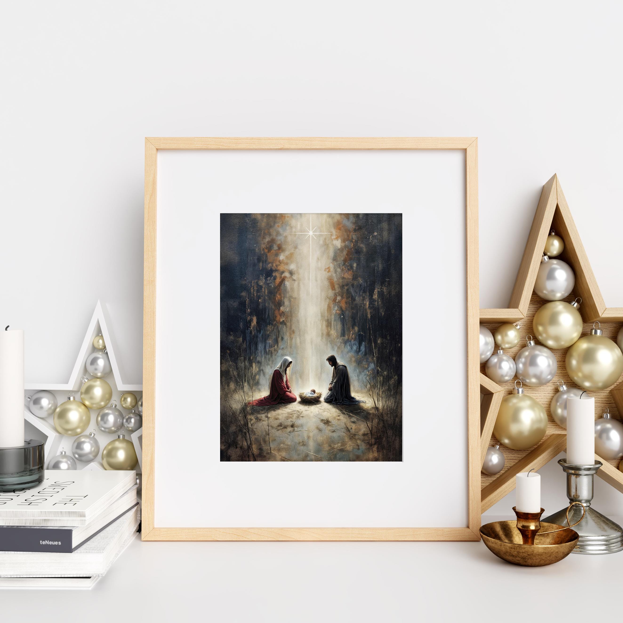 Nightfall in Bethlehem | Minimalist Watercolor Christian Art ...