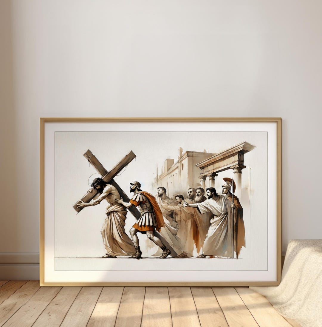 Stations of the Cross | Jesus Takes up the Cross | Christian Bible ...