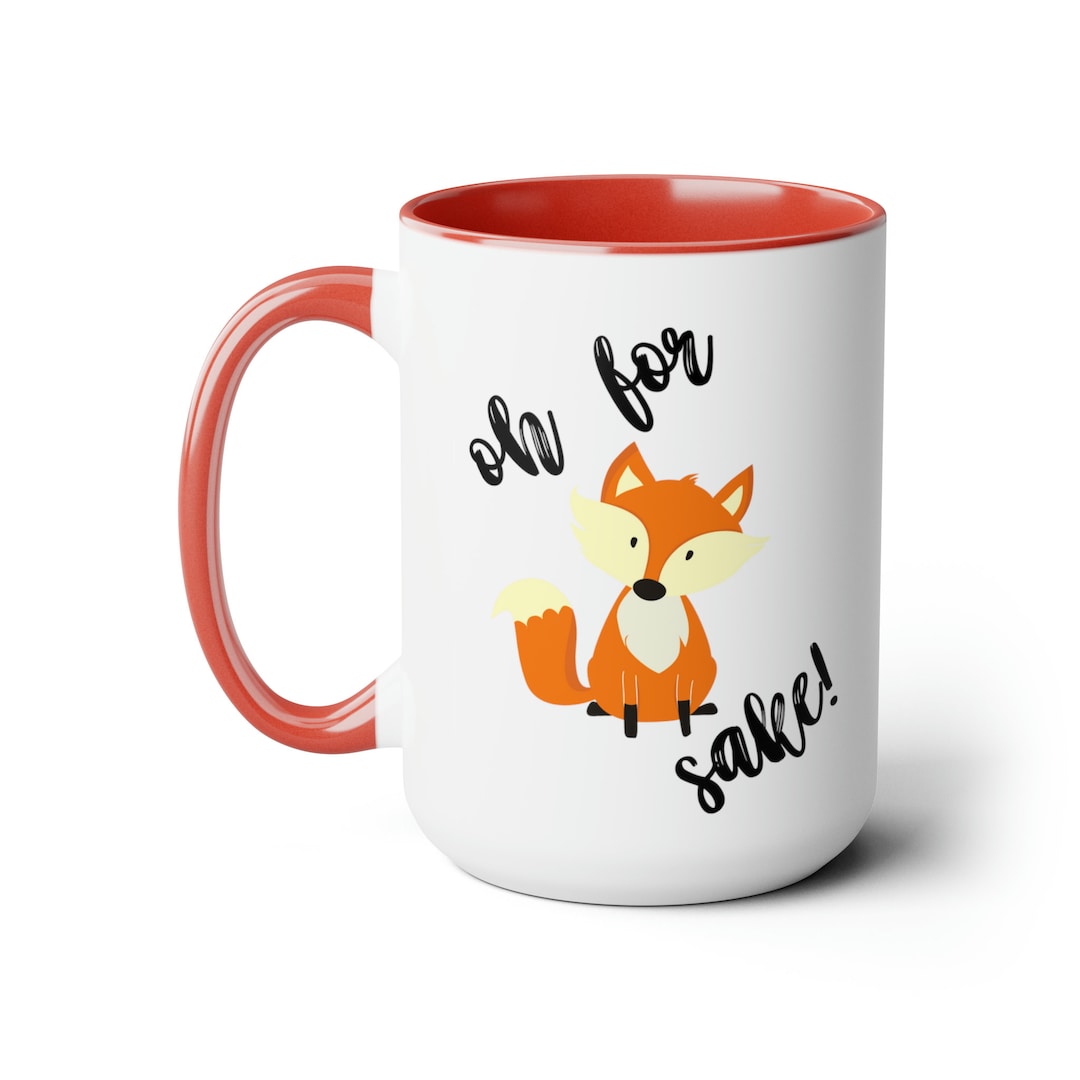 Personalized Fox Mug, Fox Name Mug, What the Fox Mug, Birthday Mug ...