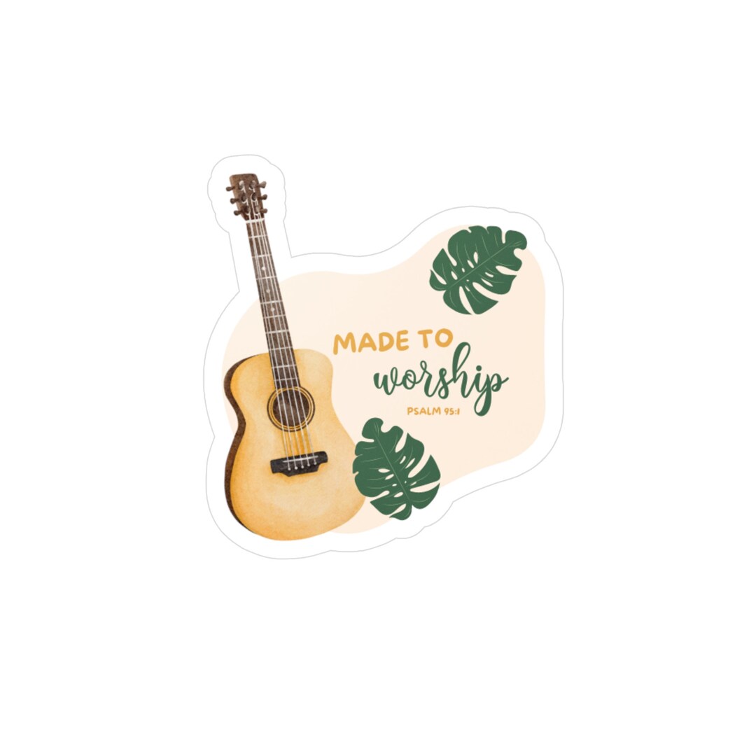 MADE TO WORSHIP Sticker Jesus Boho Faith Waterproof Bible Sticker ...