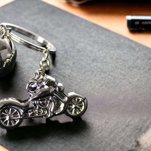 Motorcycle Keychain - Etsy
