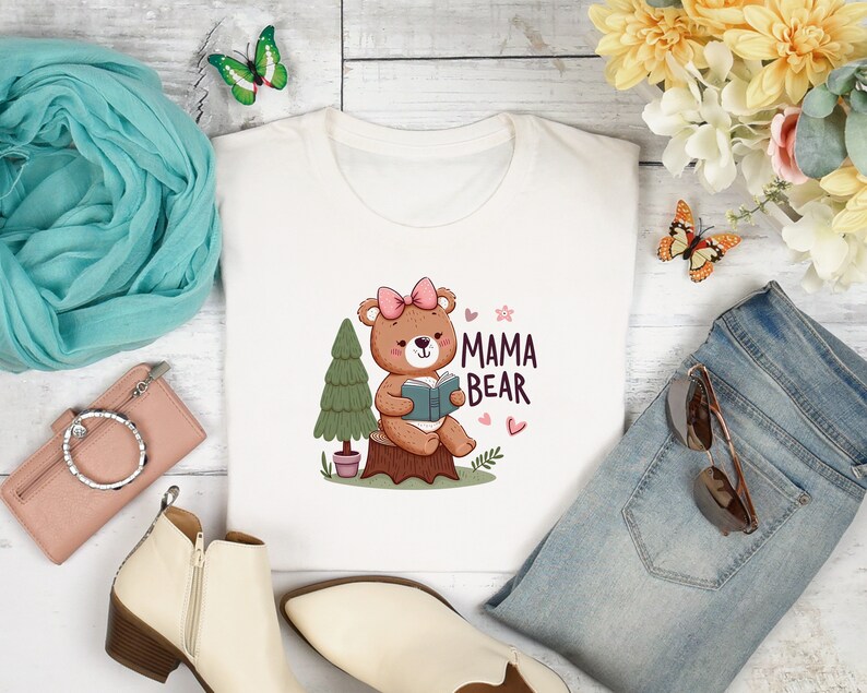 Teddy Bear SVG, Mama Bear Png, Cute Bear Clipart, Vector Cut File ...