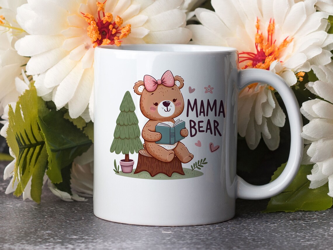 Teddy Bear SVG, Mama Bear Png, Cute Bear Clipart, Vector Cut File ...