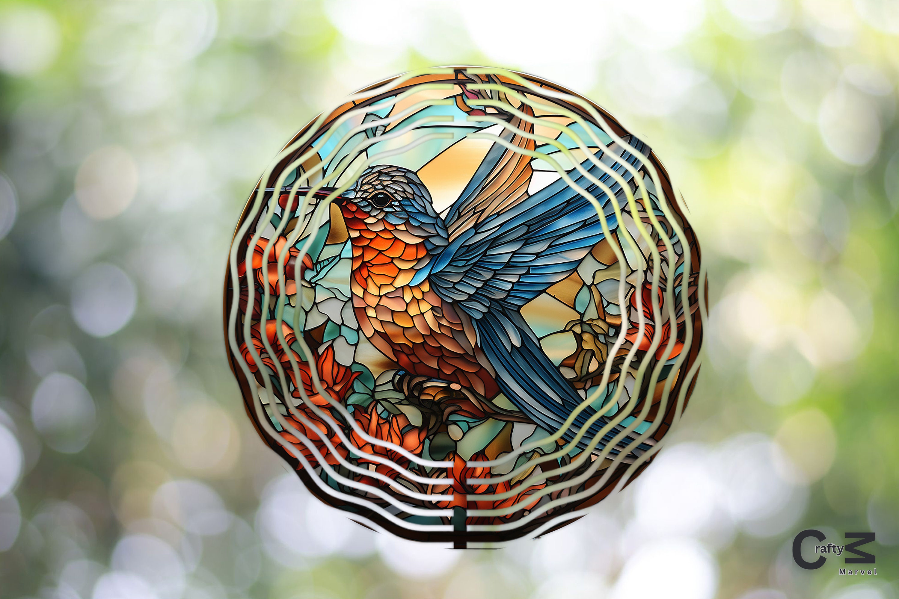 Hummingbird Wind Spinner, Png Sublimation Designs, Garden Decorations ...