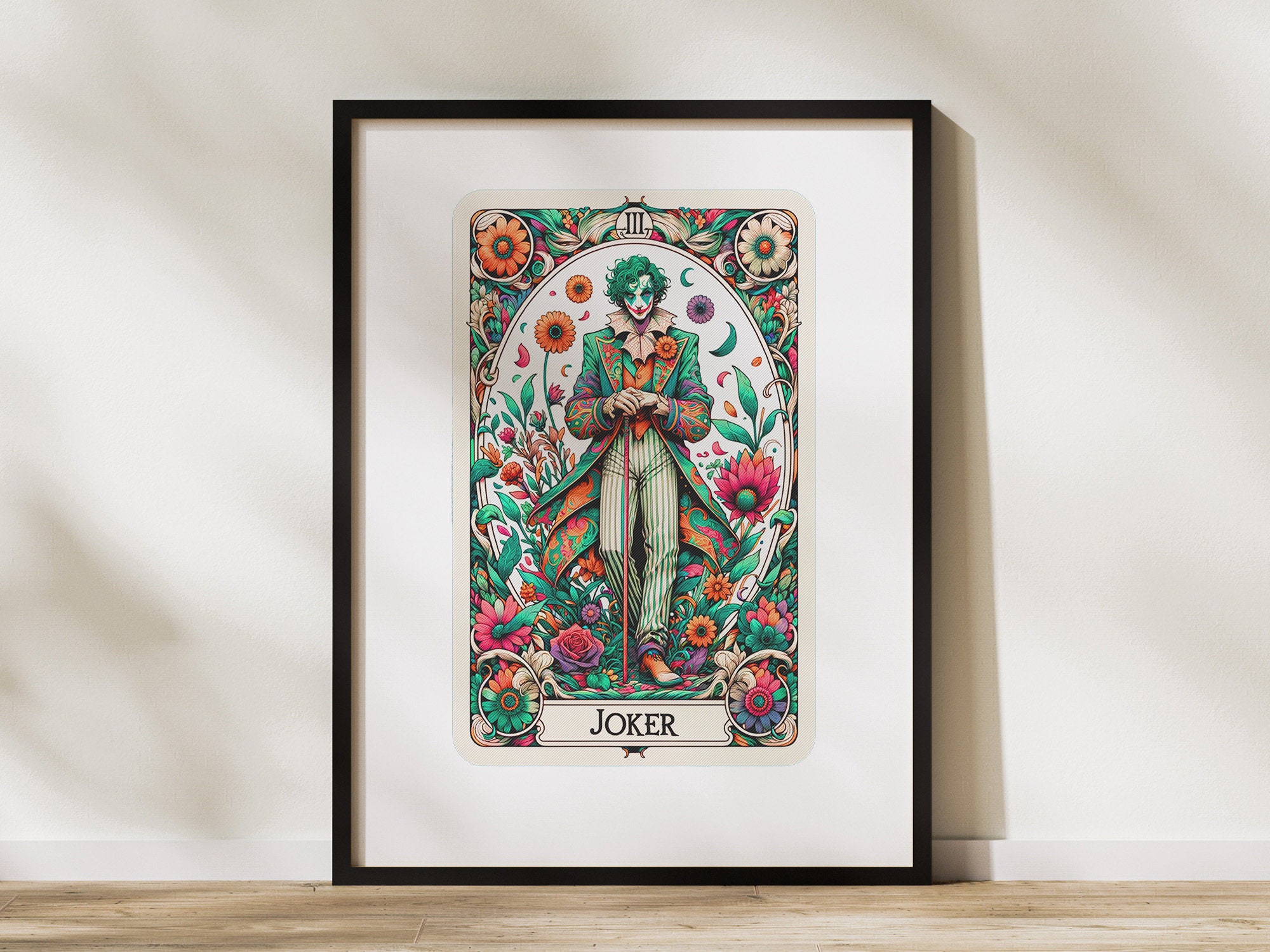 The Joker Tarot Card PNG, Clown Sublimation Designs, Prankster Tarot ...