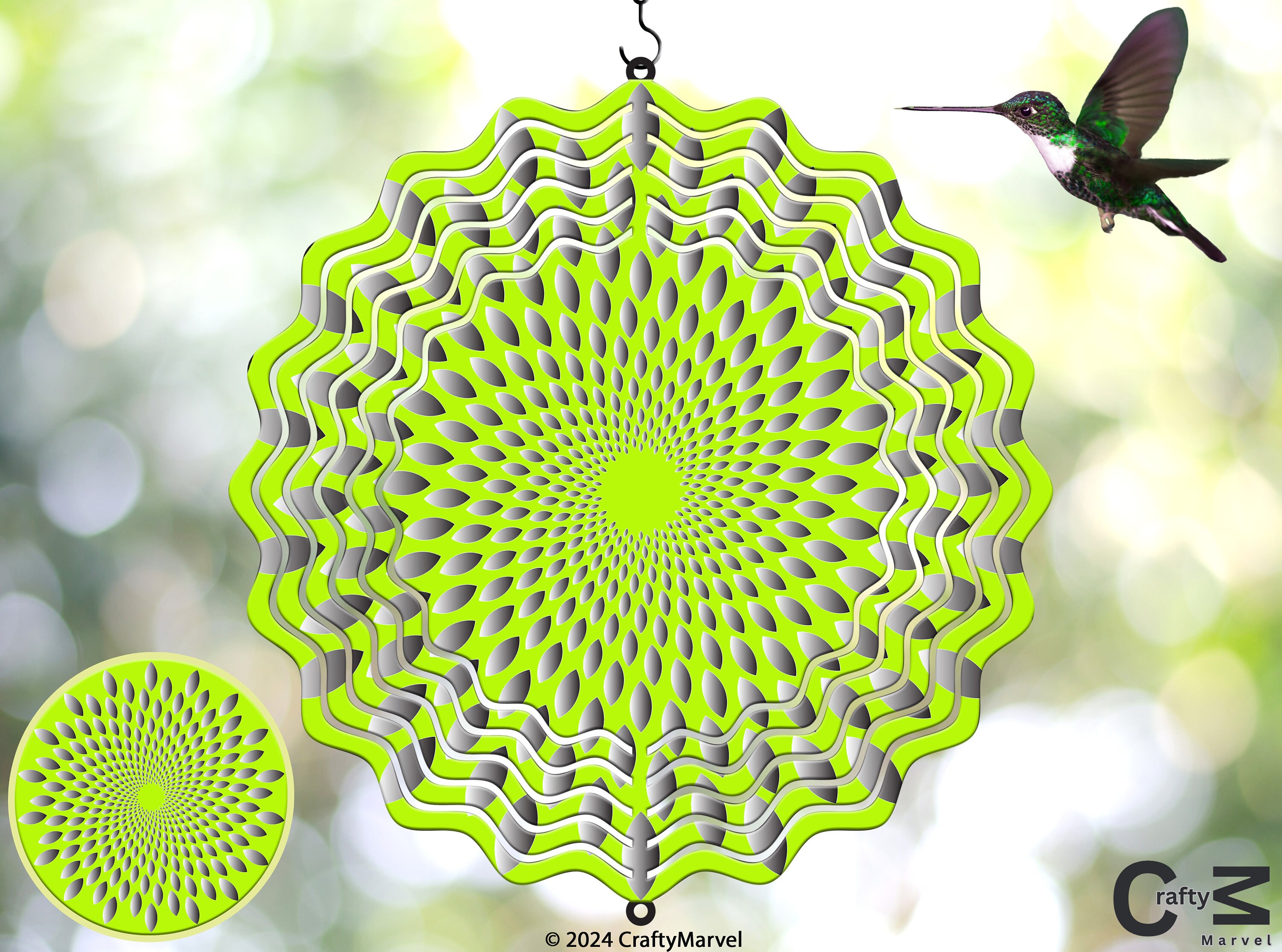 Spiritual Mandala Wind Spinner PNG, Spiral Trippy Art, Geometric ...