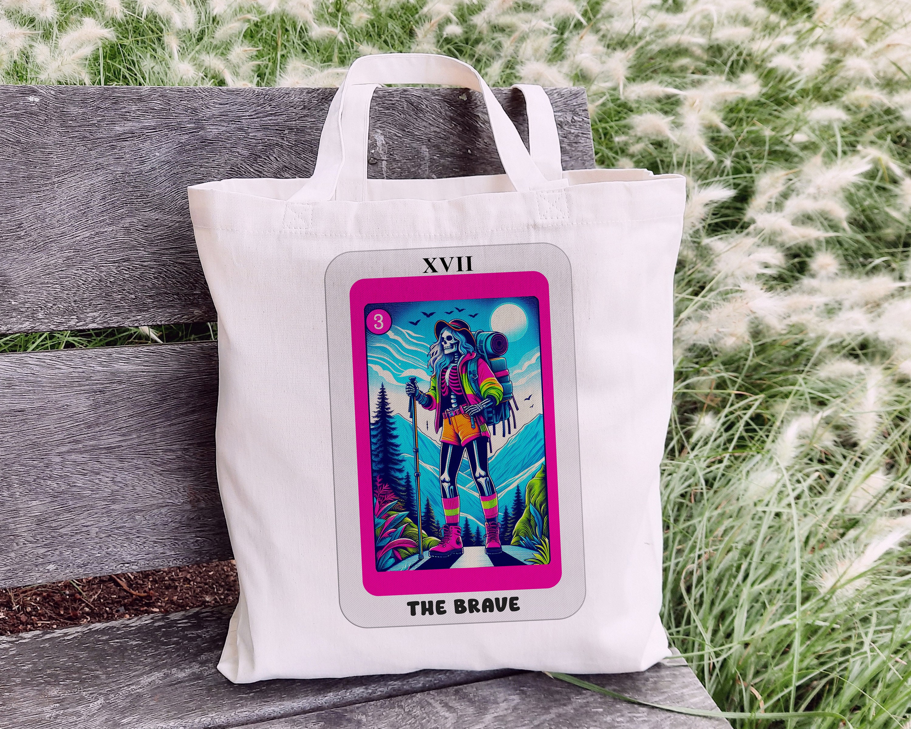 The Brave Tarot Card PNG, Skeleton Sublimation Designs, Hippy Skull ...