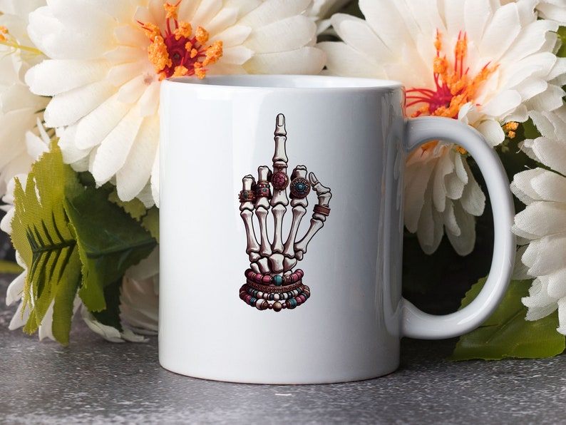 Female Skeleton Middle Finger SVG, Vector Cut File, Transparent Png ...