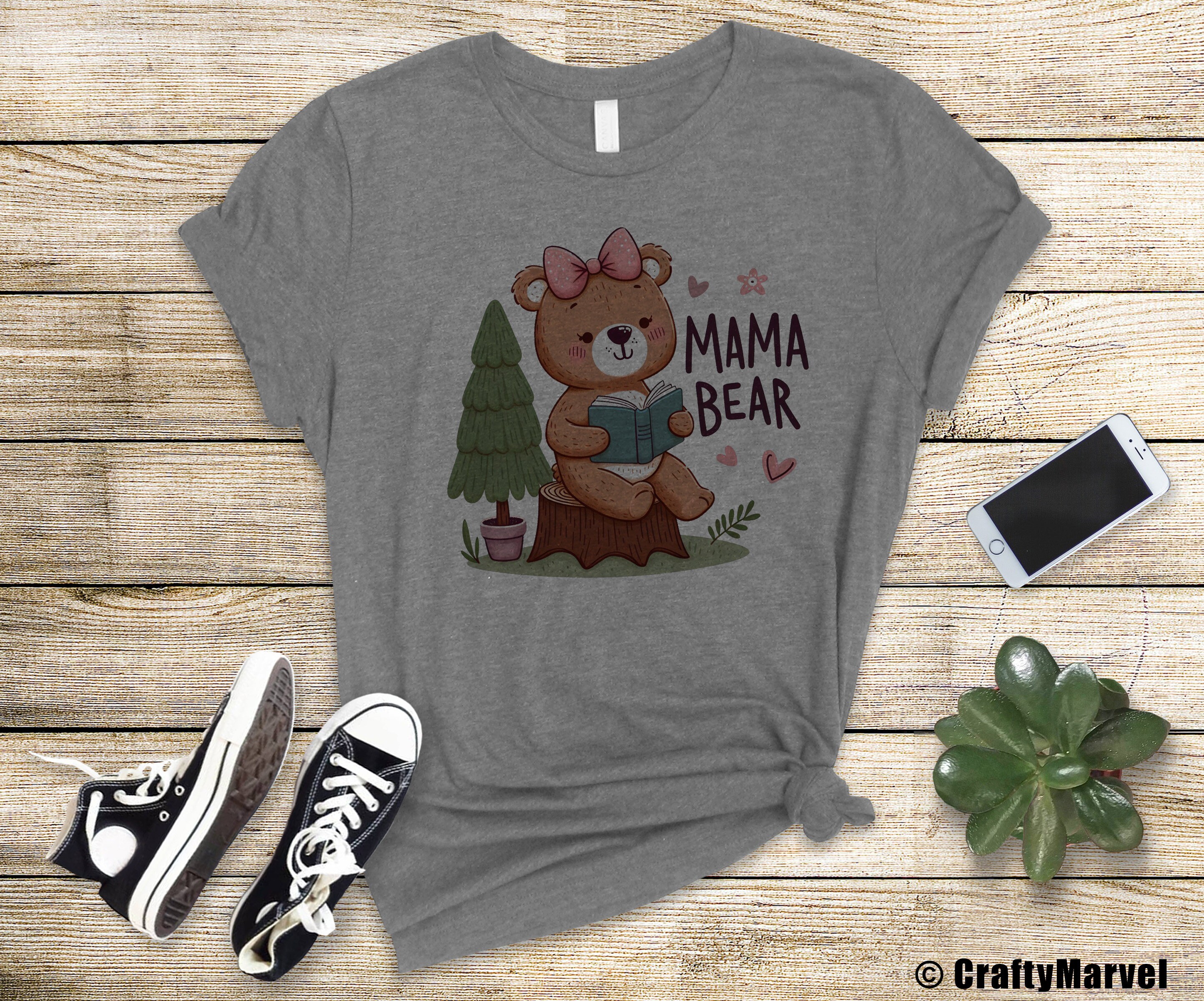 Teddy Bear SVG, Mama Bear Png, Cute Bear Clipart, Vector Cut File ...