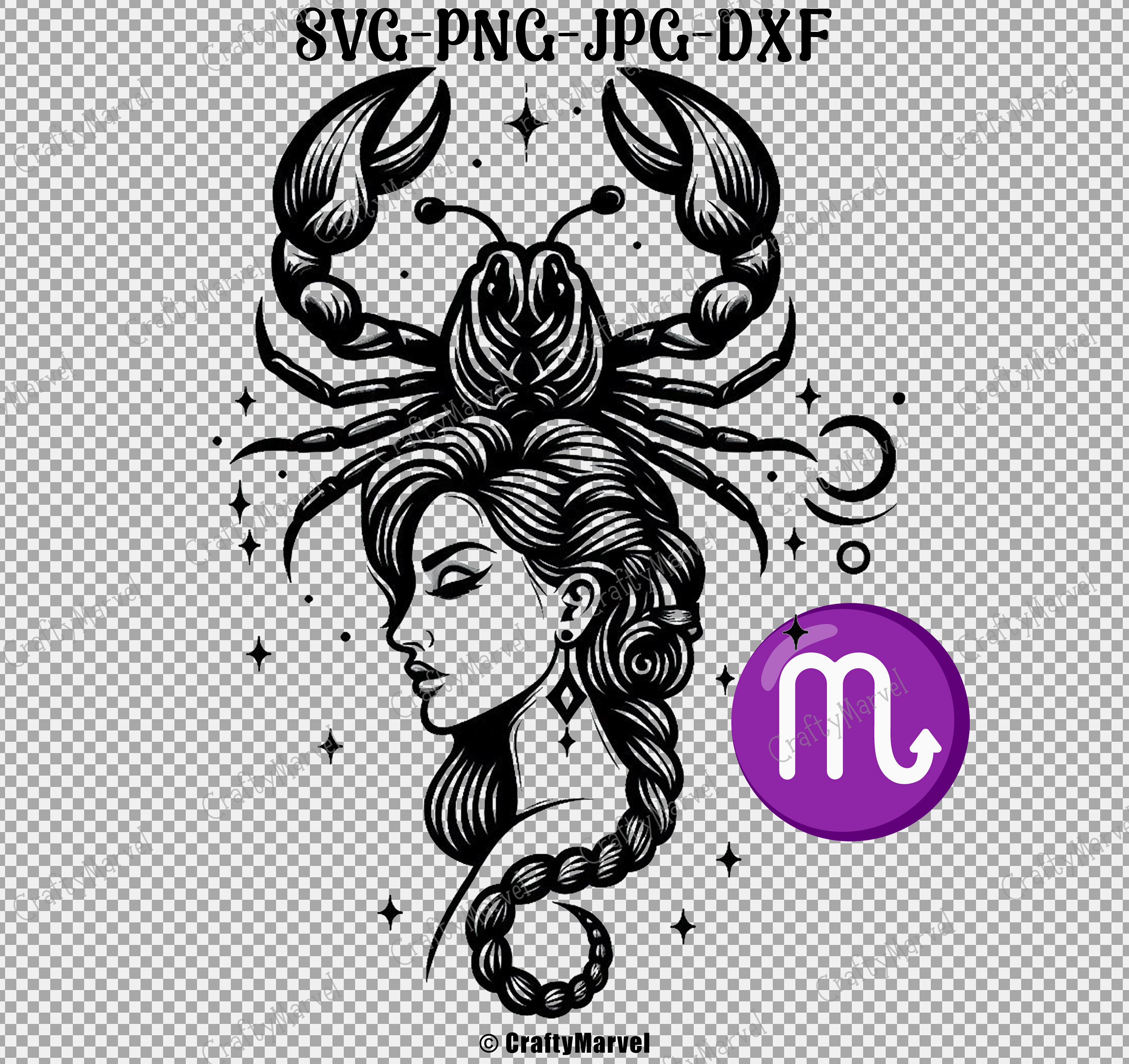 Scorpio Zodiac Celestial Sign Birthday Bundle Design - Etsy