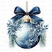 Watercolor Blue Christmas Ball Clipart 10 High Quality Pngs, Merry ...