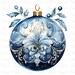 Watercolor Blue Christmas Ball Clipart 10 High Quality Pngs, Merry ...