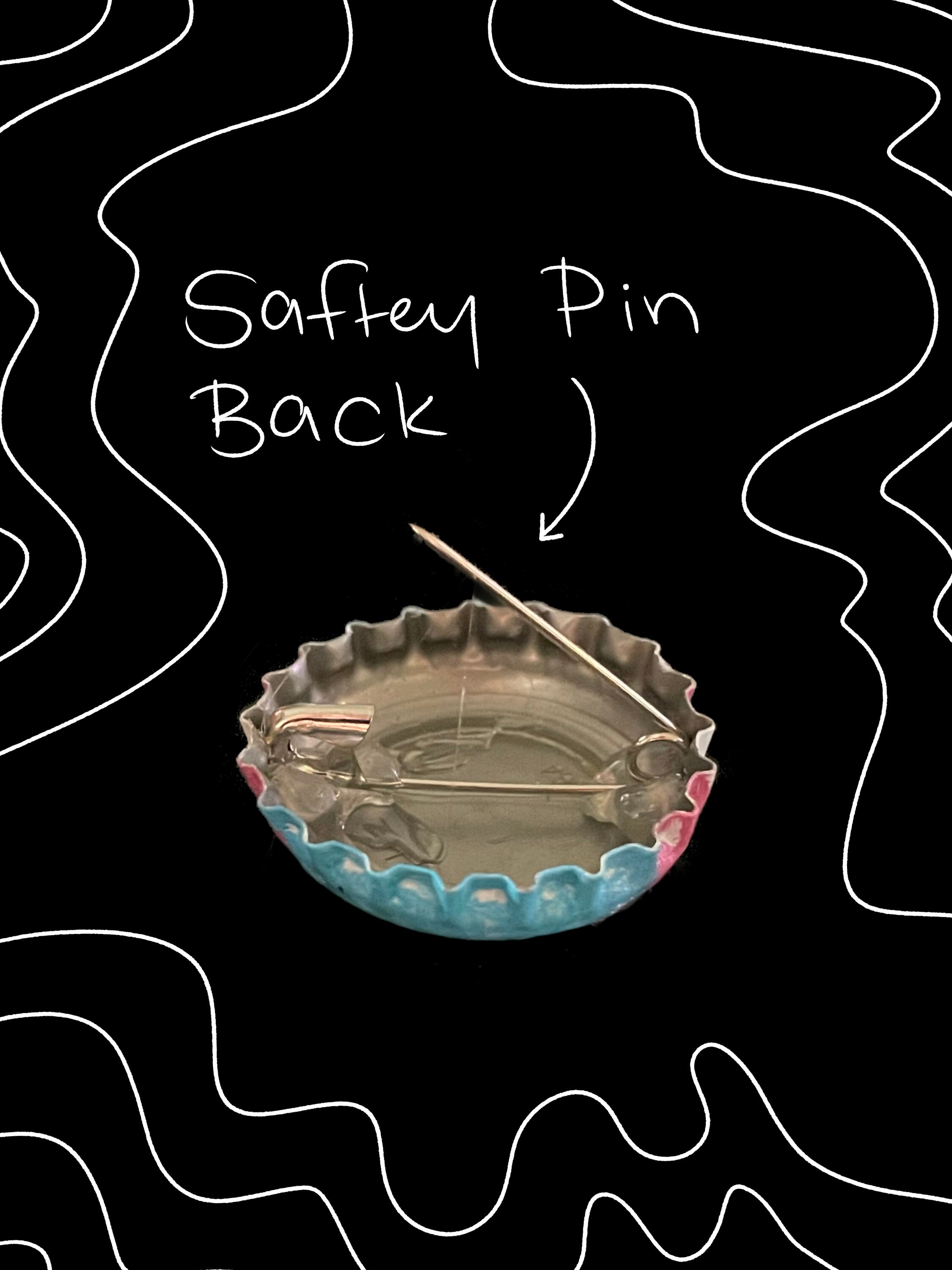 Recycled Bottle Cap Pins - Etsy