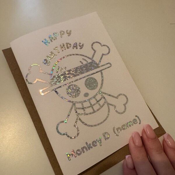 Monkey D. Luffy Birthday Card - Etsy