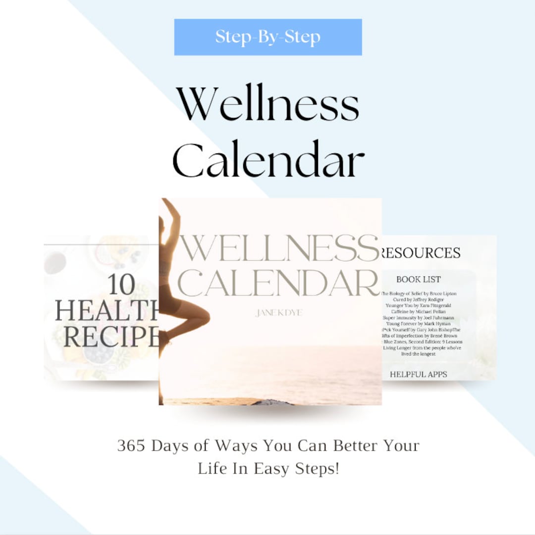 2024 Self Care Calendar Healthy Habits for Your Health - Etsy