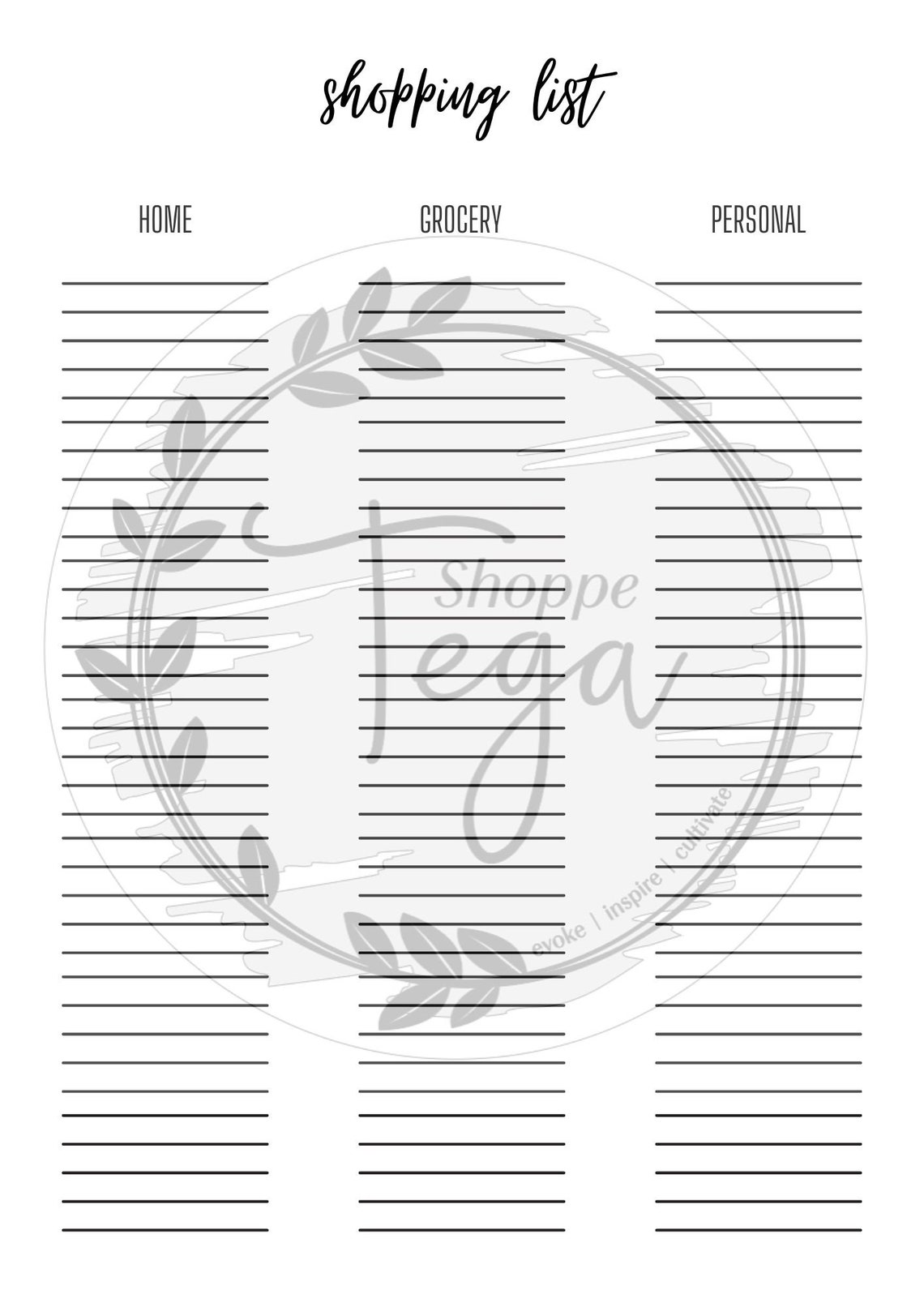 Meal Planning | Grocery List | Menu - Etsy