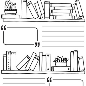 Book Log Book Report Summer Reading Handwriting - Etsy