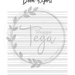 Book Log | Book Report | Summer Reading | Handwriting | Coloring ...