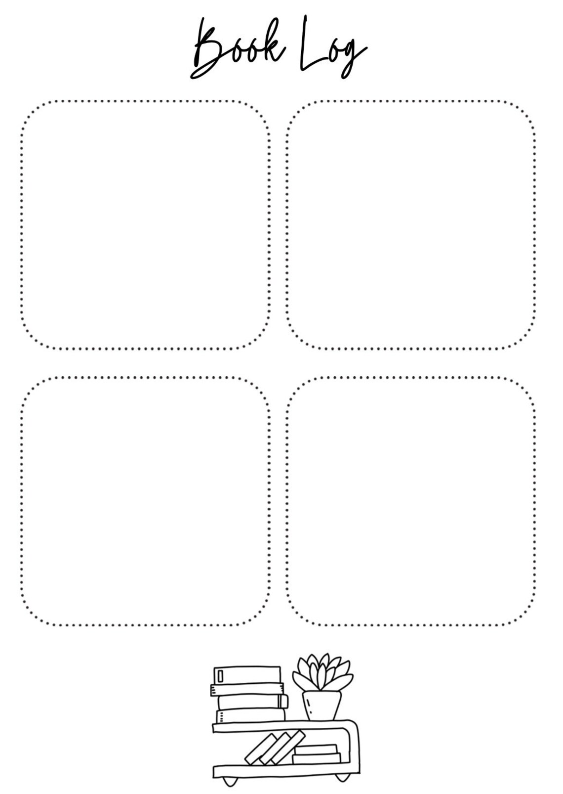 Book Log Book Report Summer Reading Handwriting - Etsy